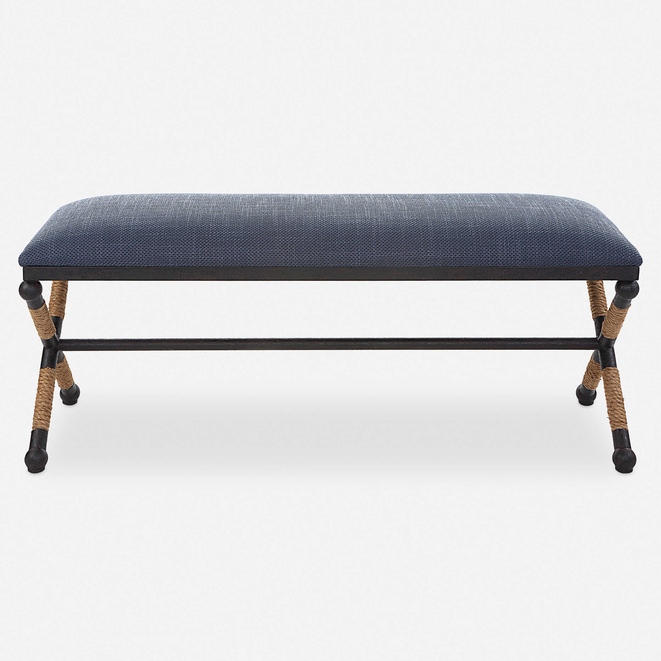 Uttermost Firth Bench Navy 23713 Furniture Affair